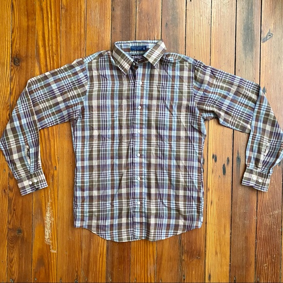 Towncraft | Shirts | Vintage 98s Towncraft Button Down Collared Shirt ...